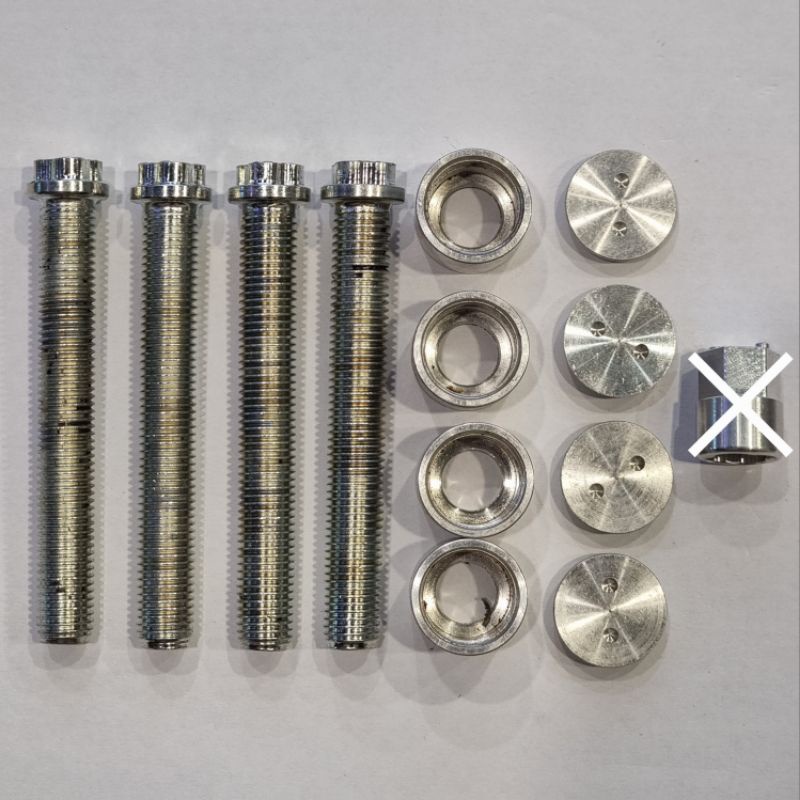 4POT 2POT CALIPER SPECIAL SCREW WITH KEYLOCK ANTI THEFT SCREW BB ...