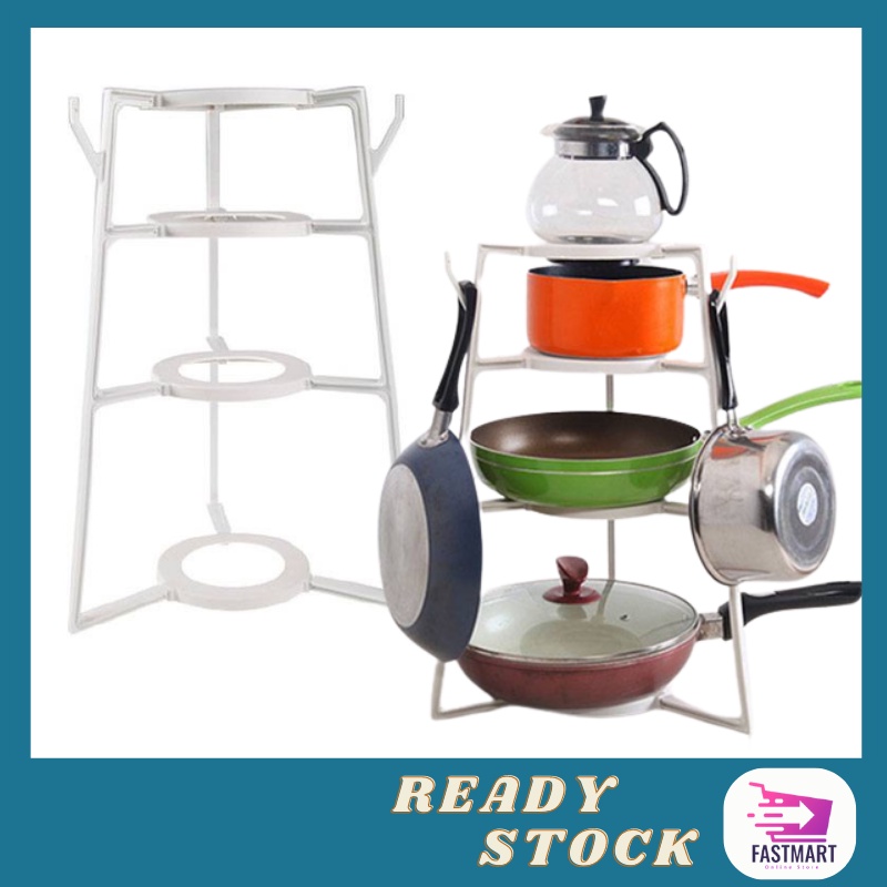 Pot rack Kitchen cooking pot rack Kitchen rack Wok rack Organiser rack ...