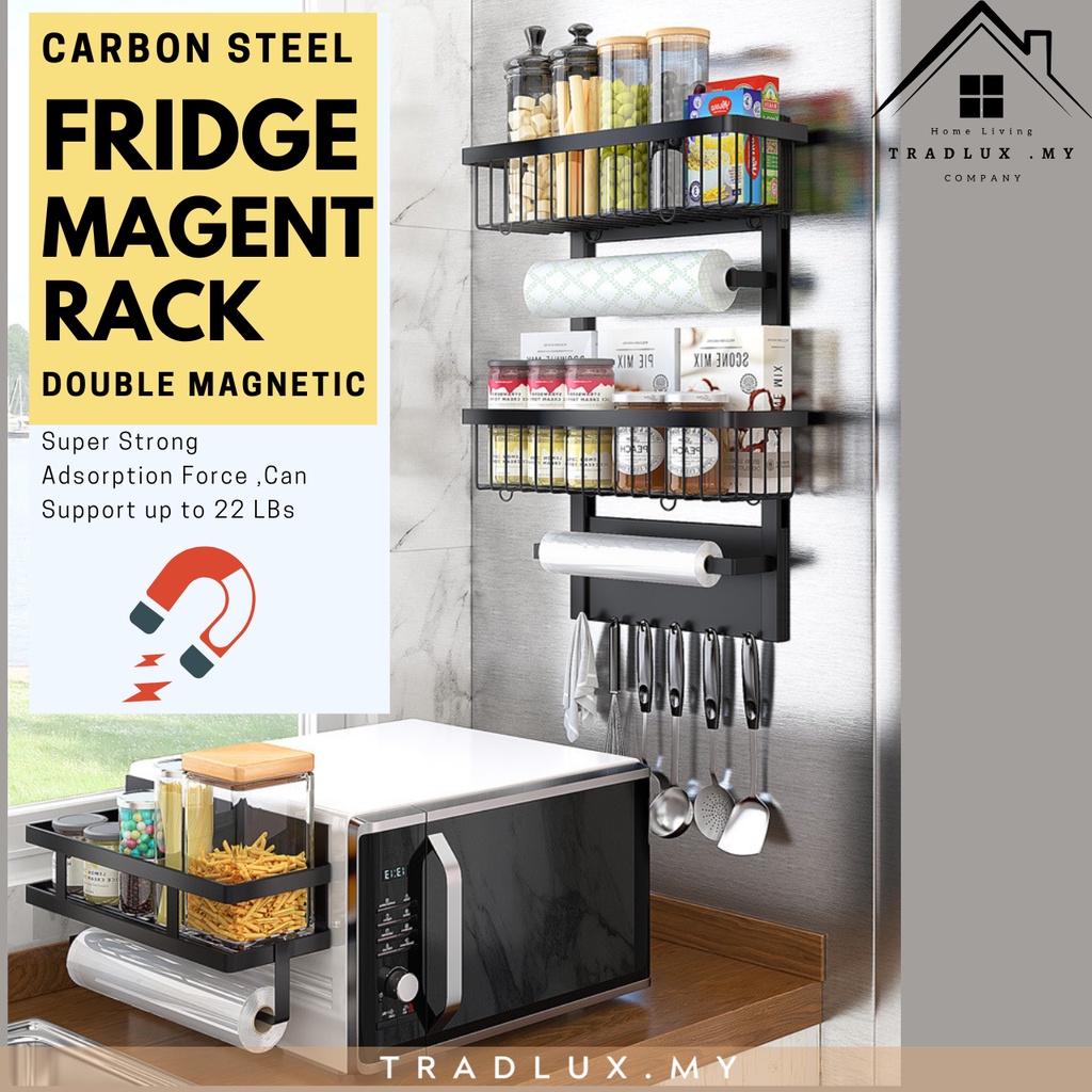 Support 40Kg Carbon Steel Rack Fridge Rack Kitchen Rak r Magnet Stand ...