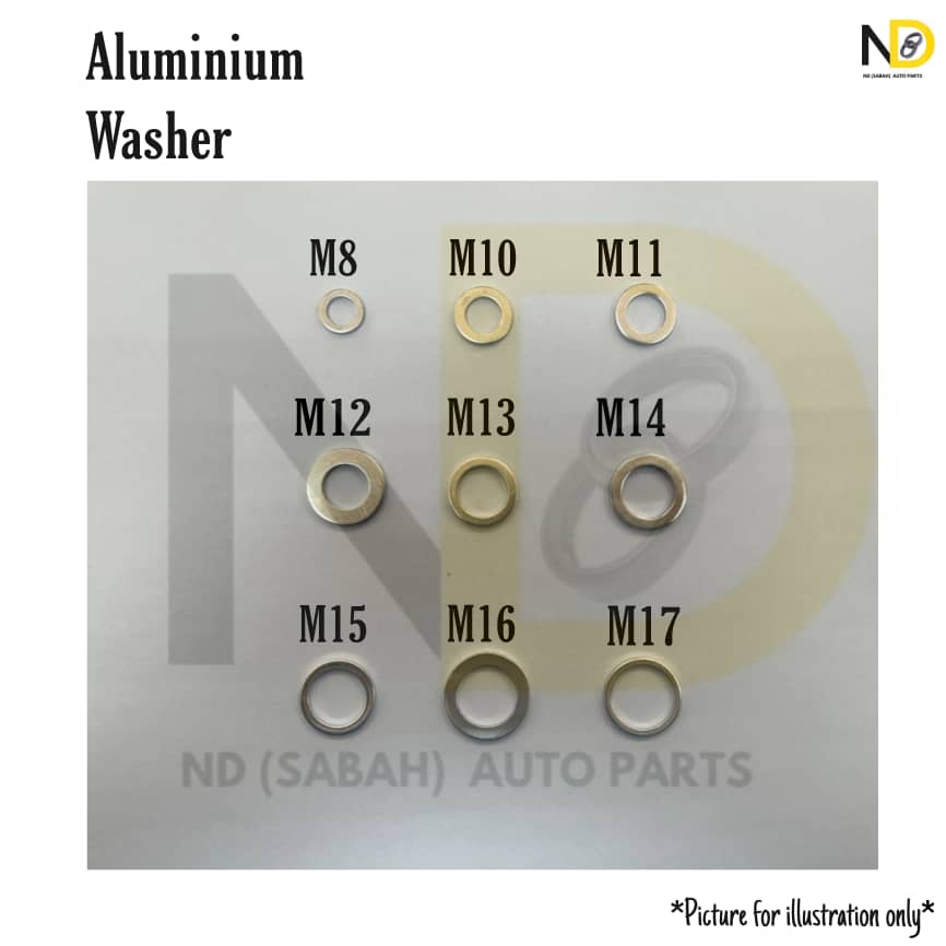 ALUMINIUM WASHER M8 / M10 / M11 / M12 / M13 / M14 / M15 / M16 / M17 | Shopee Malaysia