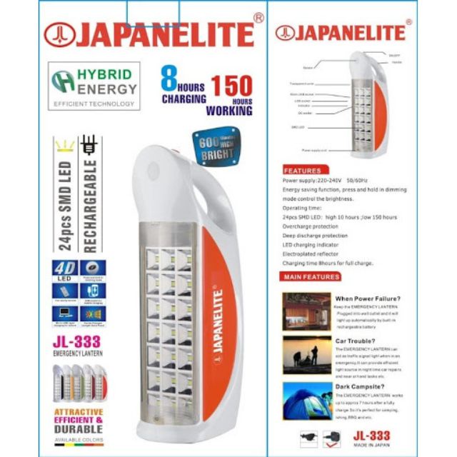 Stargold SG-4008 Rechargeable Emergency Light | Shopee Malaysia