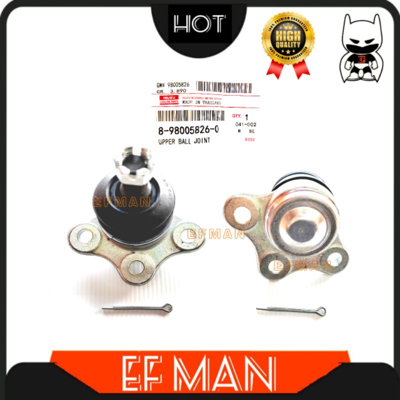 ISUZU DMAX 2005-2012 TROOPER 4X4 UPPER ARM BALL JOINT 8 98005 826 ...