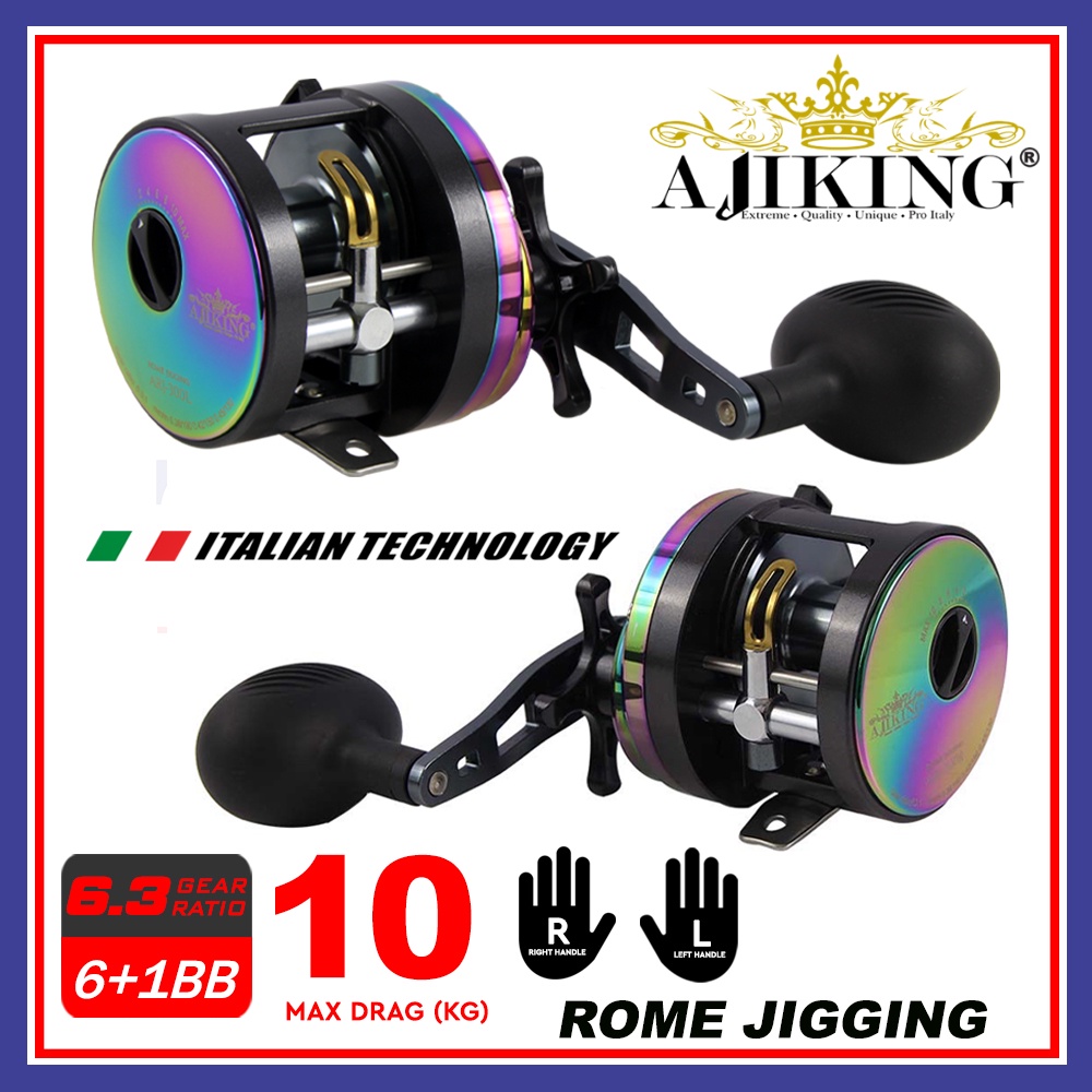 [Minor Defect Permukaan] Ajiking Rome Jigging ARJ Mesin Pancing Konvensional | Conventional ...