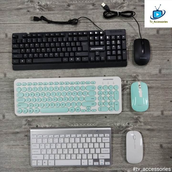 keyboard + mice set wired / wireless mouse for tv / tvbox / computer / laptop /decorder set ...