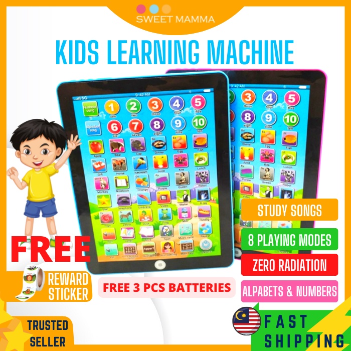 Sweet Mamma Kids Learning Machine Toy Pad Simple Children Study Belajar ...