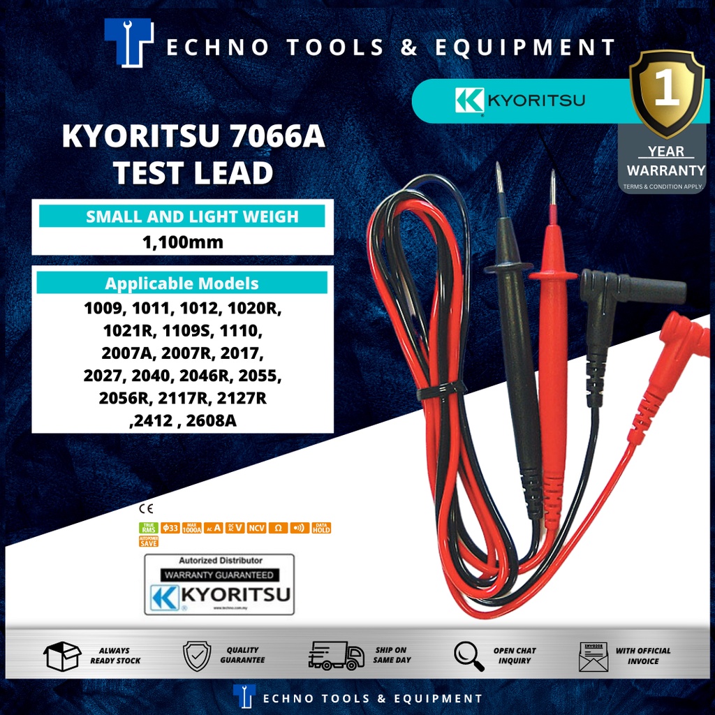 Ready Stock!! KYORITSU KE 7066A Test Leads | Shopee Malaysia