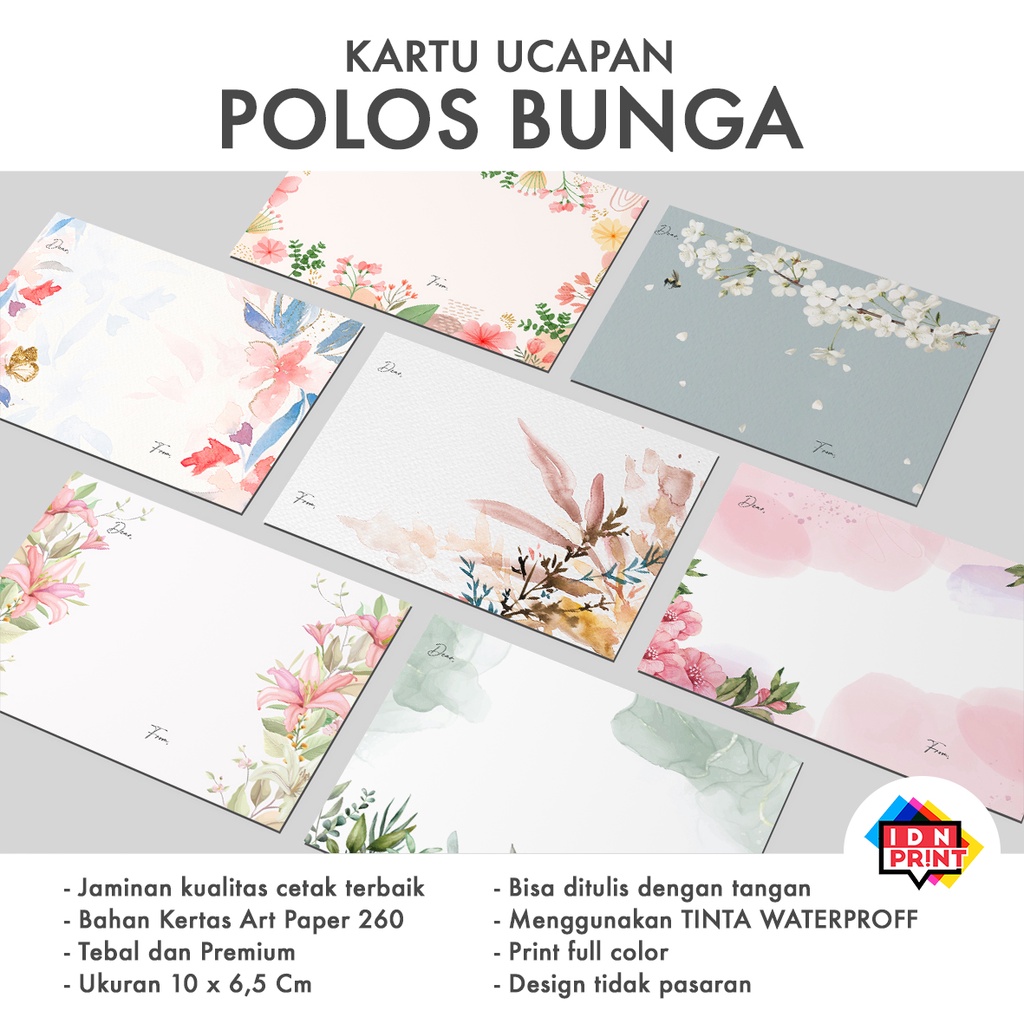 Plain FLOWER GREETING CARDS - GREETING CARDS - AESTHETIC GREETING CARDS ...