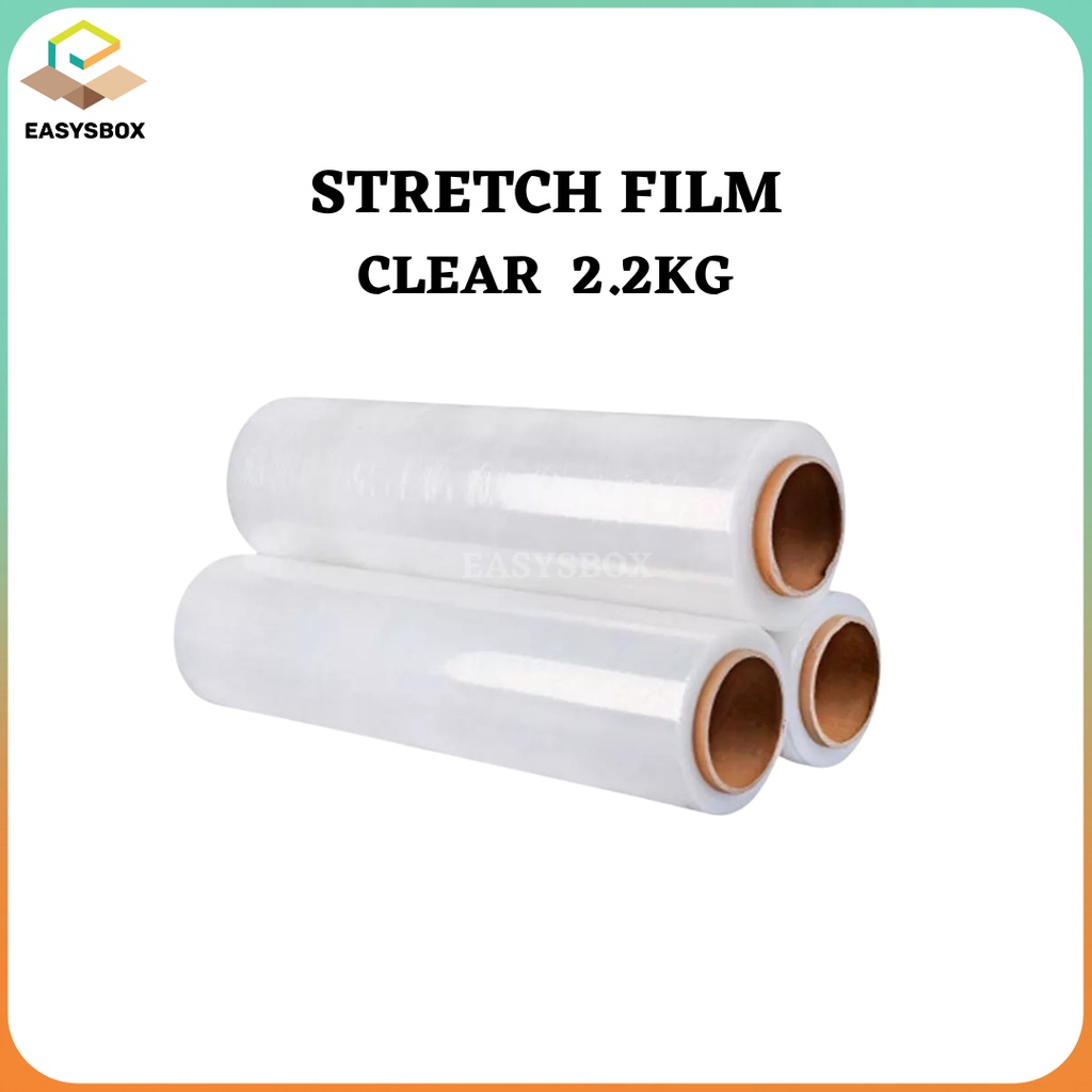 Stretch Film Clear / Black weight 2.2KG/ 500MM X 0.2KG core per 1 roll ...