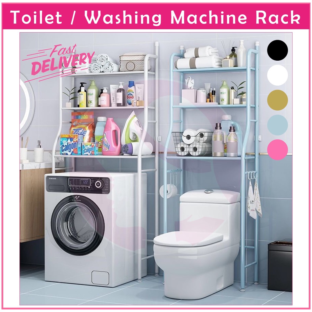 3 Tier Bathroom Washroom Toilet Washing Machine Storage Organizer ...