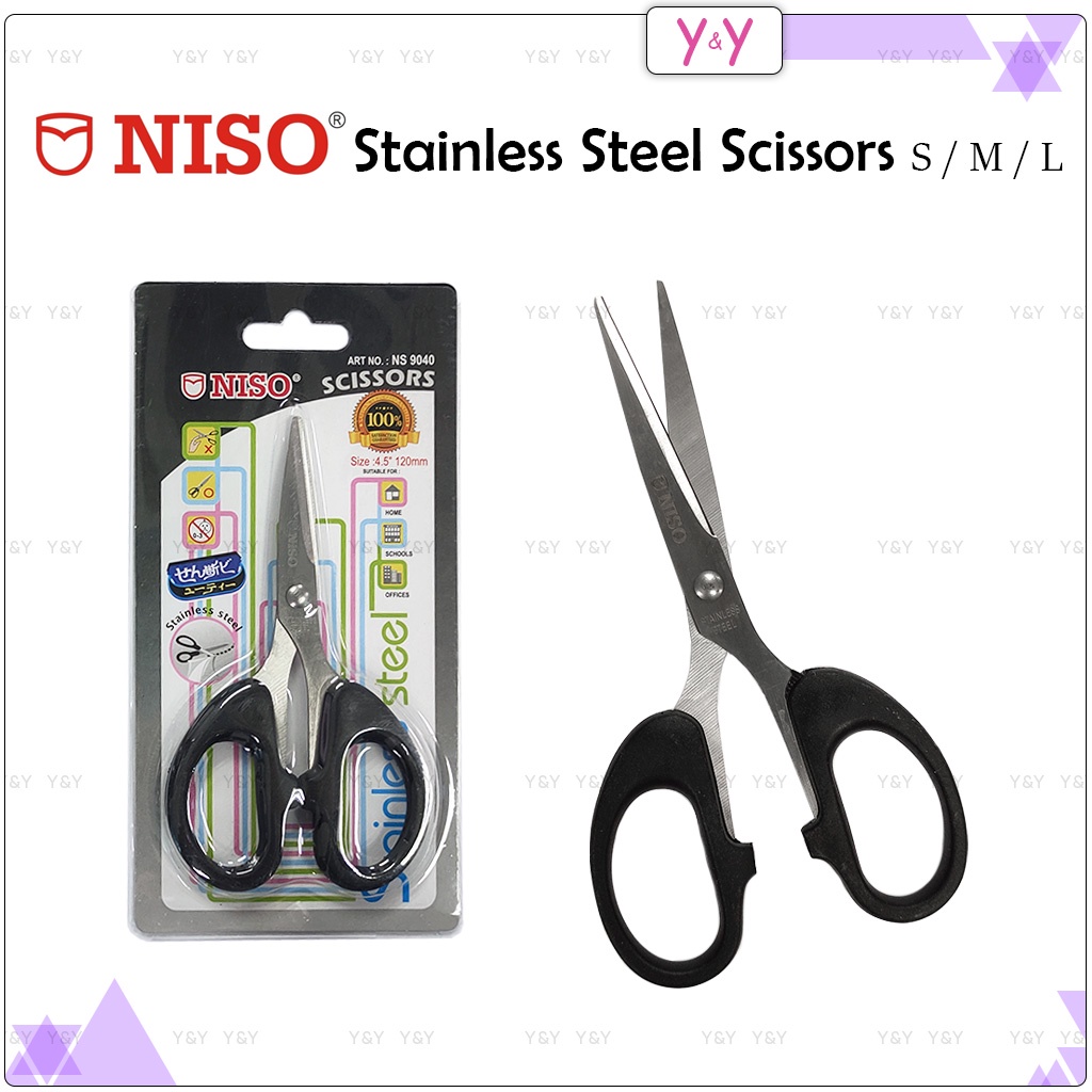 Niso Stainless Steel Scissors / NS9050 Paper Scissors / School Scissors ...