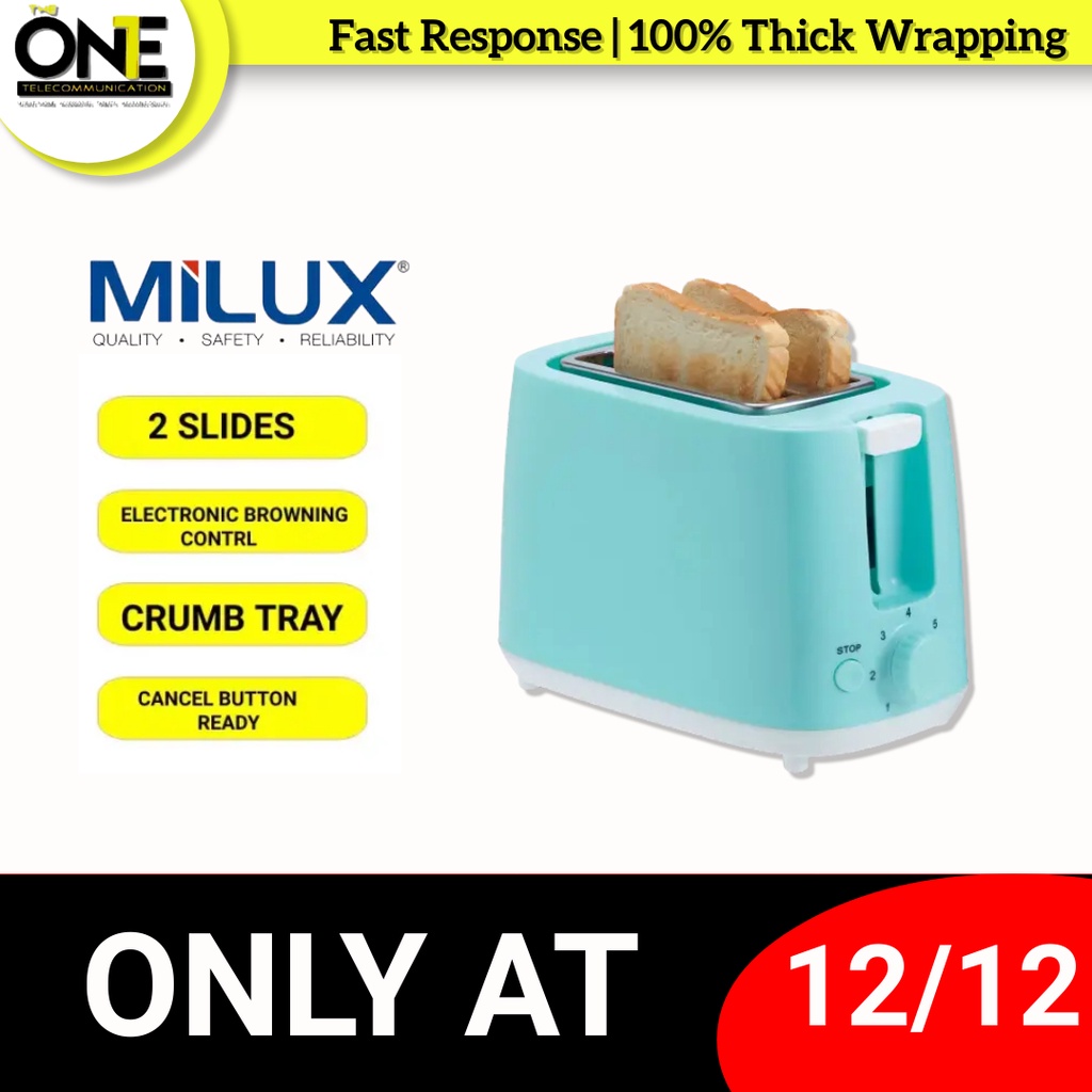 Milux Bread Toaster MBT-650 | Electronic Browning Control | Cancel ...