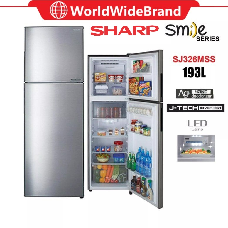 [SAVE 4.0] Sharp Fridge Refrigerator (320 L) SJ325MSS SJ326MSS | Shopee ...