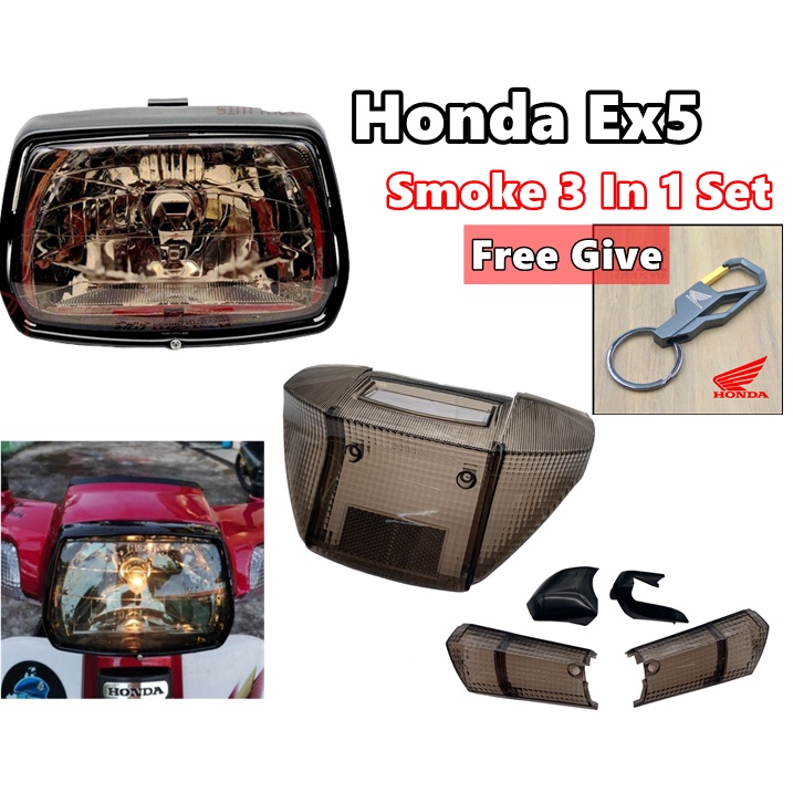 HONDA EX5 DREAM EX5 Signal Set Lampu Belakang Lampu Depan Tinted Black Hitam Smoke Head Lamp ...