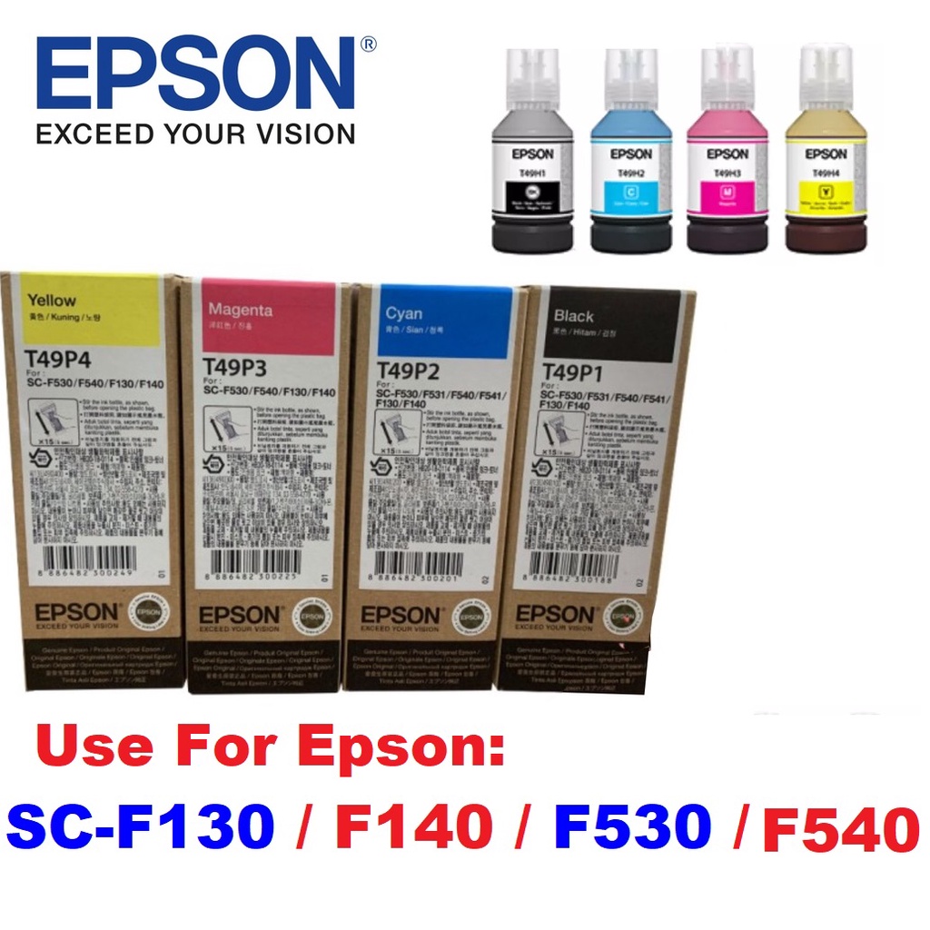 Original Epson SureColor SC-F130 A4 Dye-Sublimation Textile Printer Ink ...