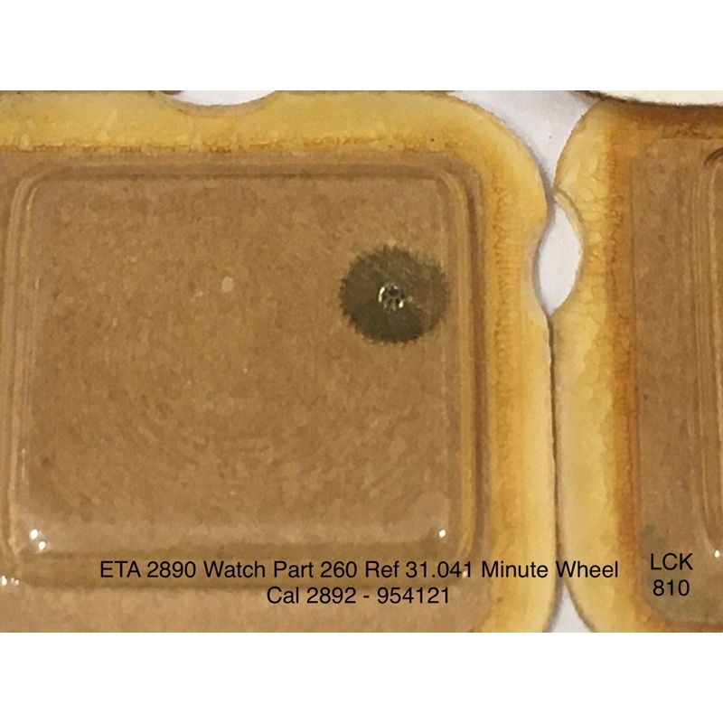 Eta 2890 Watch Part 260 Ref 31.041 Minute Wheel Cal 2892 - ESA 954121 ...
