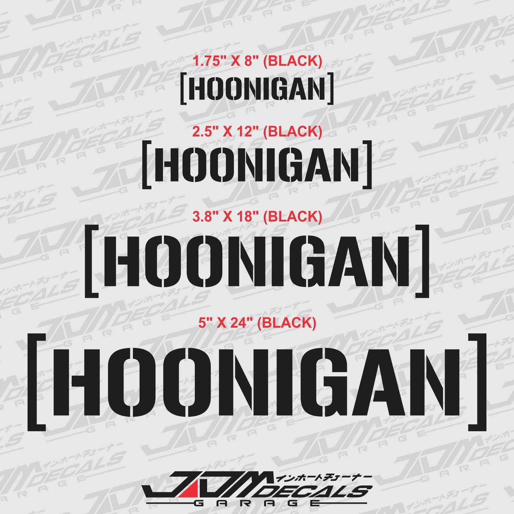 Hoonigan Vinyl Sticker | Shopee Malaysia