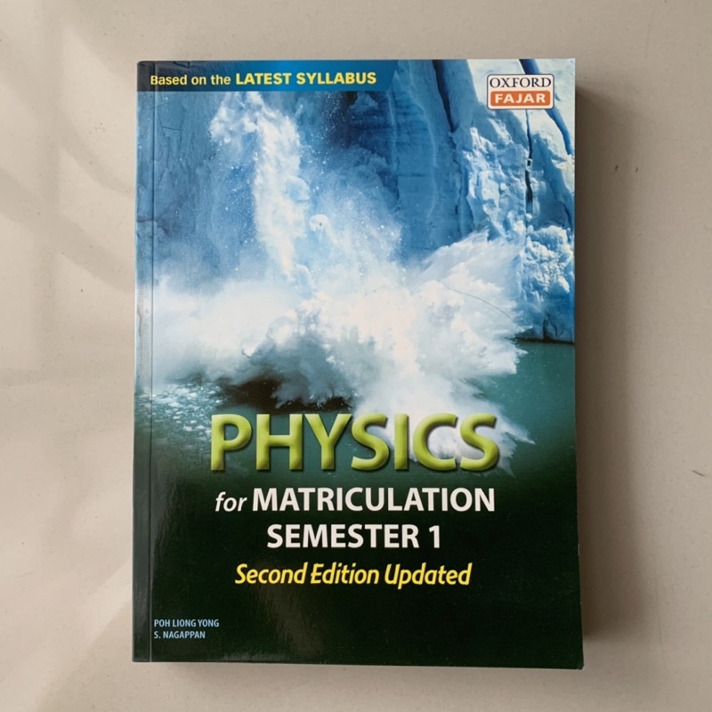 [Last Book] Physics for Matriculation Semester 1 (2nd edition updated ...