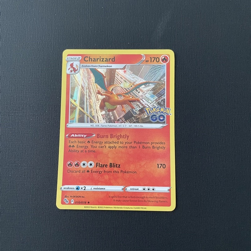 Pokemon Trading Card TCG - SS10.5 Pokemon Go Charizard - 010/078 ...