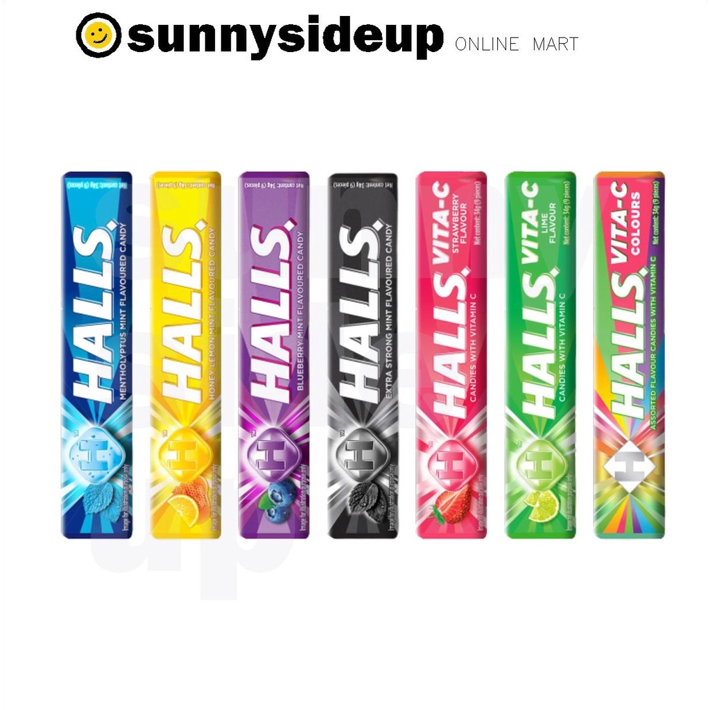 [SUNNY] Halls Stick Candy 1 x 34g Mentholyptus | Honey Lemon ...