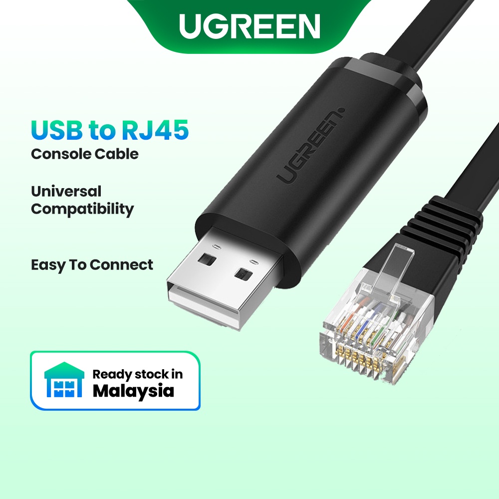 UGREEN USB To RJ45 Console Cable Adapter Converter (1.5m) RS232 ...