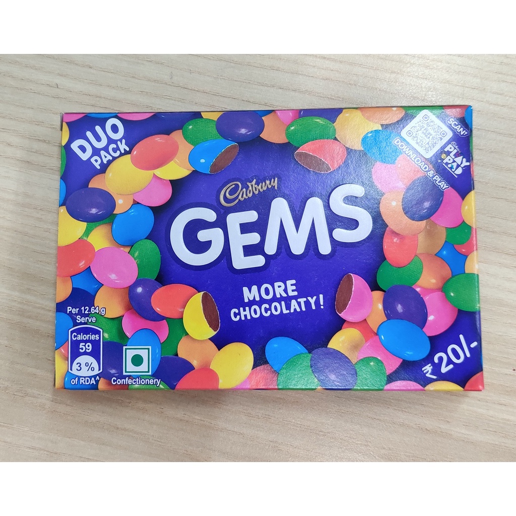 Cadbury Gems Duo Pack 25.28g (Made in UK) | Shopee Malaysia
