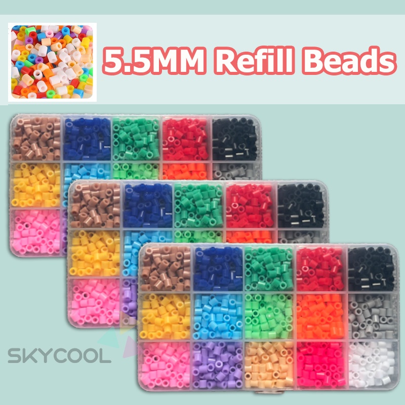 Fuse Beads Kit 15 Colors 5.5mm Mini Fuse Beading Kit Great Supplies for ...