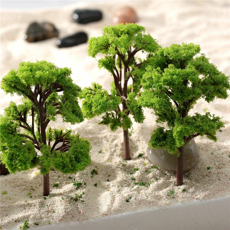 20pcs 4CM/6CM HO OO Scale Model Trees Train Railroad Layout Diorama ...