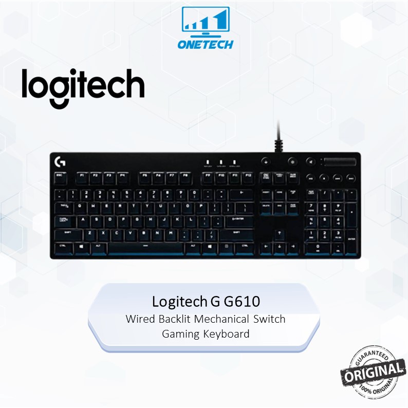 Logitech G G610 Mechanical Wired Keyboard Cherry MX Blue Switch ( Media ...