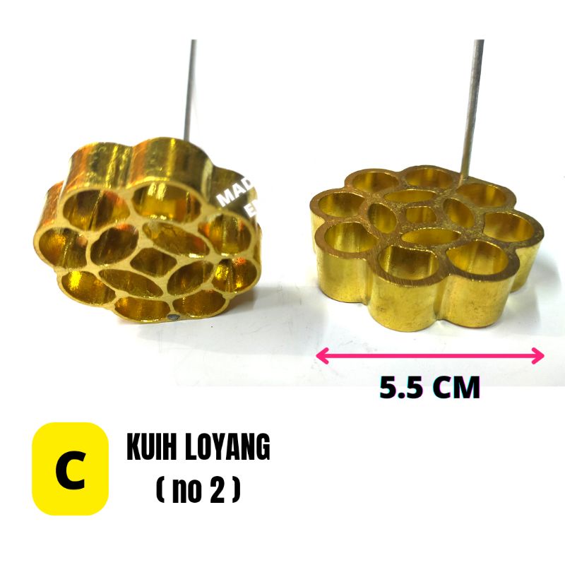 ACUAN KUIH ROS / KUIH BUNGA DURIAN / KUIH LOYANG / KUIH GOYANG (TEMBAGA ...