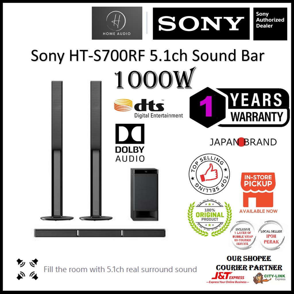 Sony Soundbar with Subwoofer HT-S700RF with 5.1ch & Bluetooth ...