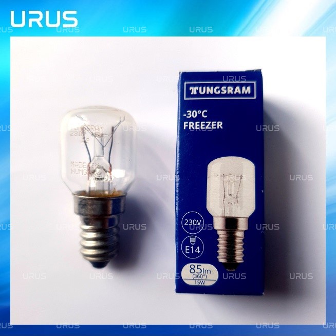 TUNGSRAM 15W E14 Tabular Lamp/ Salt lamp/ Refrigerator Light Bulb/ Pygmy Bulb/ Lampu Peti Sejuk ...