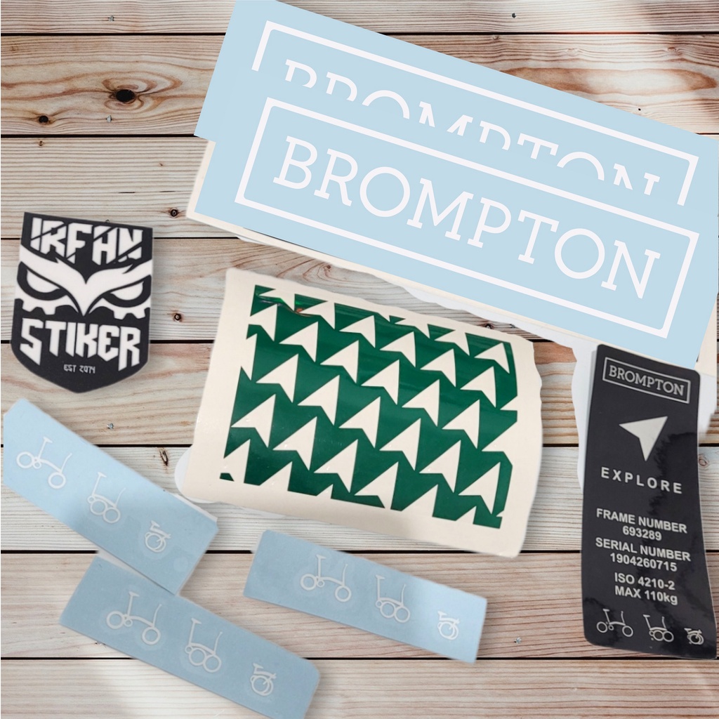 Premium brompton explore decal set sticker | Shopee Malaysia
