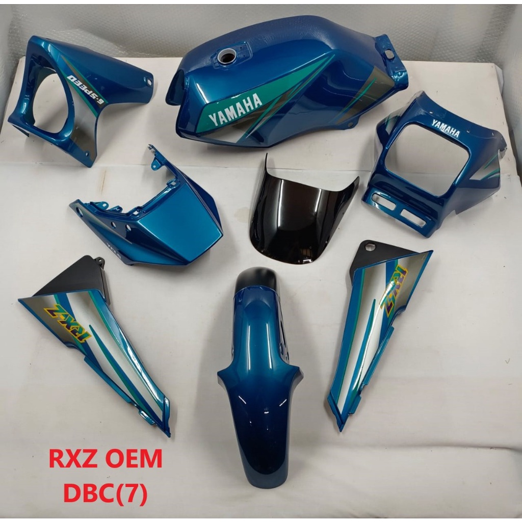 COVERSET YAMAHA RXZ 135 BOSH BOSS HIJAU PURPLE TERUNG HIJAU BIRU LAICI ...