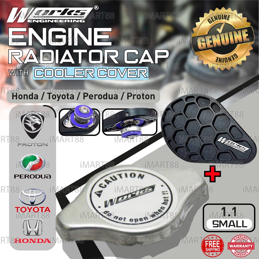 Cooling Radiator Cap 1.1/1.3 Works Engineering Wira Persona Waja Saga ...