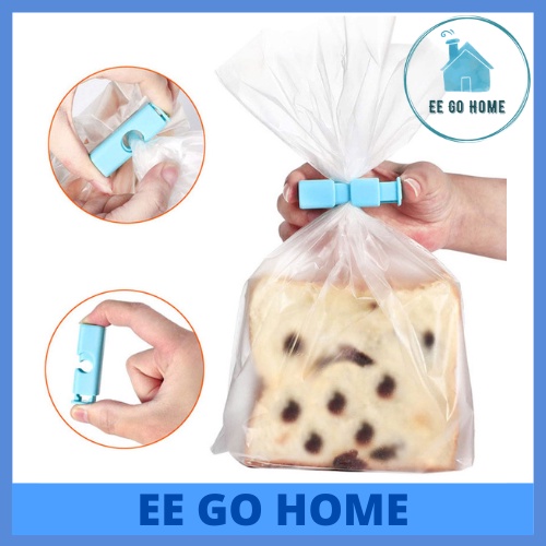 Multi-Purpose Plastic Sealer Bread Food Bag Press Spring Sealing Clip ...