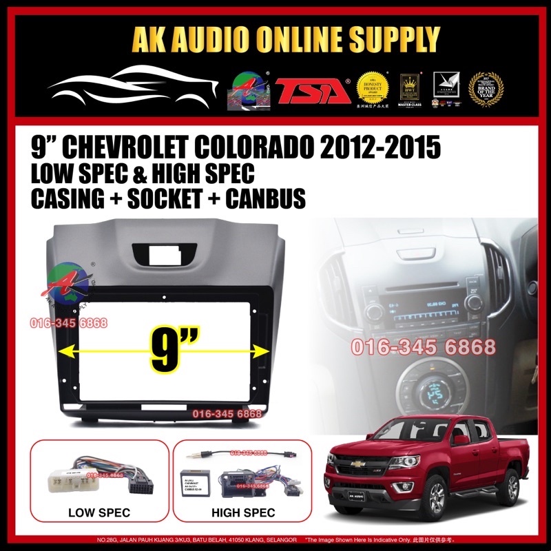 Chevrolet Colorado 2012 - 2015 ( Low Spec & High Spec ) Android Player ...