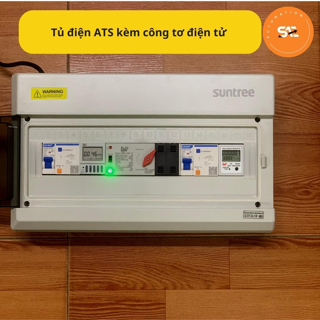 ATS 2P-100A electrical cabinet with electronic meter automatically ...