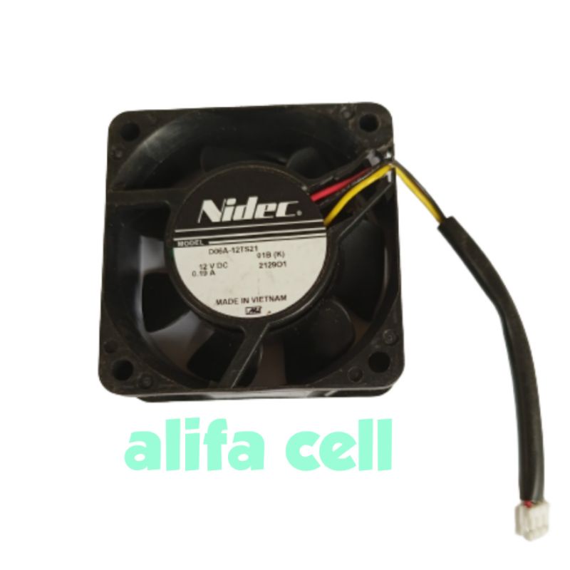 Nidec fan 6x6 DC fan 12v 6cm high speed 3 wire fan | Shopee Malaysia