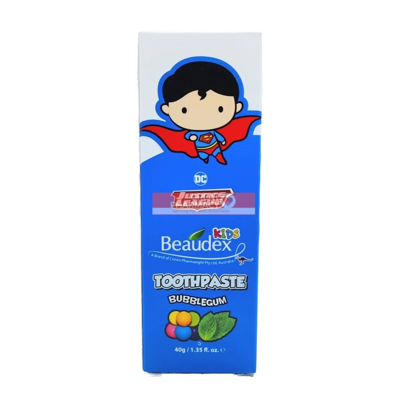 BEAUDEX KIDS SUPERMAN TOOTHPASTE BUBBLEGUM 40G | Shopee Malaysia