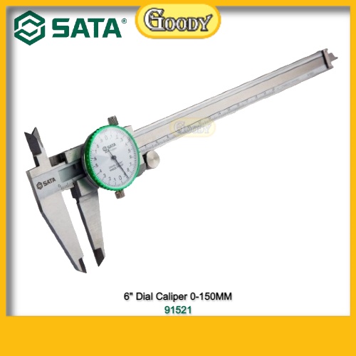 SATA 91521 6" Dial Caliper 0-150MM | Shopee Malaysia