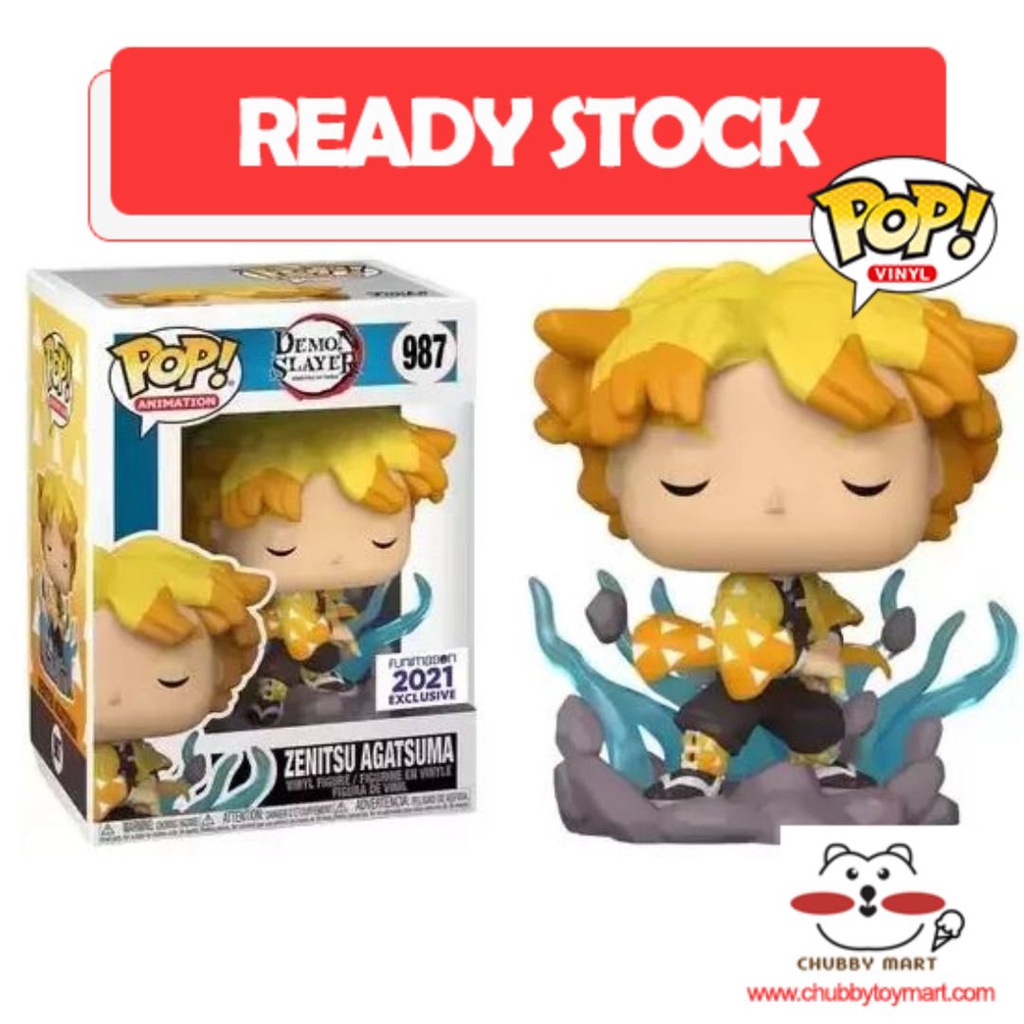 Funko Pop! Animation: Demon Slayer - Zenitsu Agatsuma #987 Funimation ...