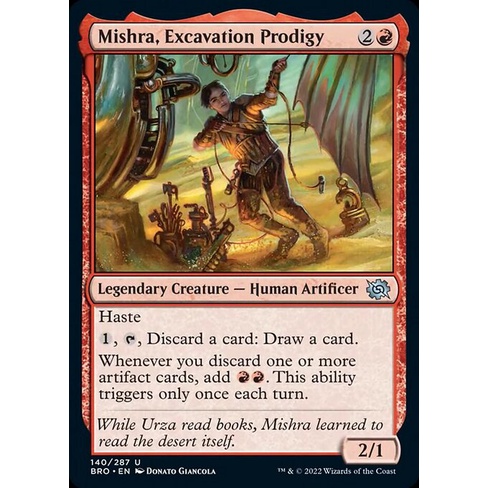 Mishra, Excavation Prodigy | [BRO][U][{2}{R}][Lgd. Creature][MTG Singles] | Shopee Malaysia