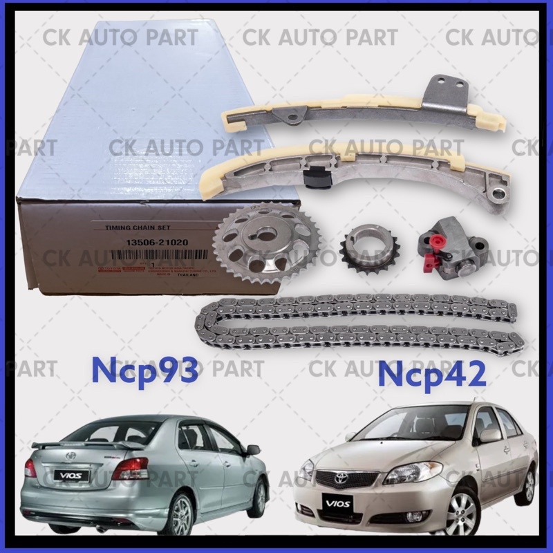 TOYOTA VIOS 1.5 NCP42, NCP93 JAPAN TIMING CHAIN KIT SET 1NZ Engine ...