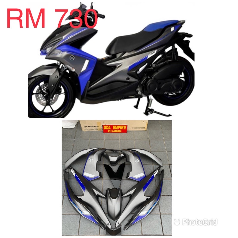 Coverset NvX v1 silver biru ultraman Original YAMAHA Thailand🇹🇭🇹🇭 ...