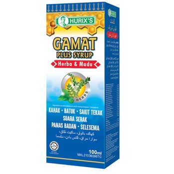 HURIX'S Gamat Plus Syrup Herba & Madu 100ml | Shopee Malaysia