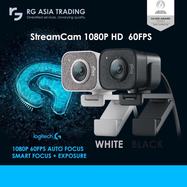 Logitech StreamCam Full HD 1080p 60 fps with USB-C Streaming Webcam 960 ...