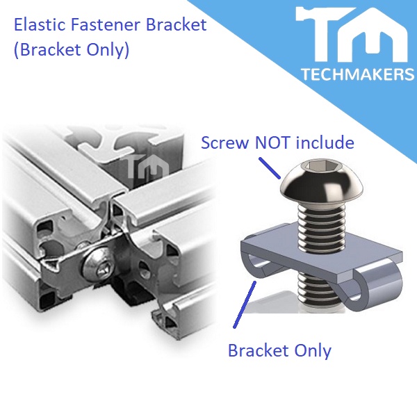 Elastic Spring Fastener Bracket End Connector M6 M8 For 2020 3030 4040 ...