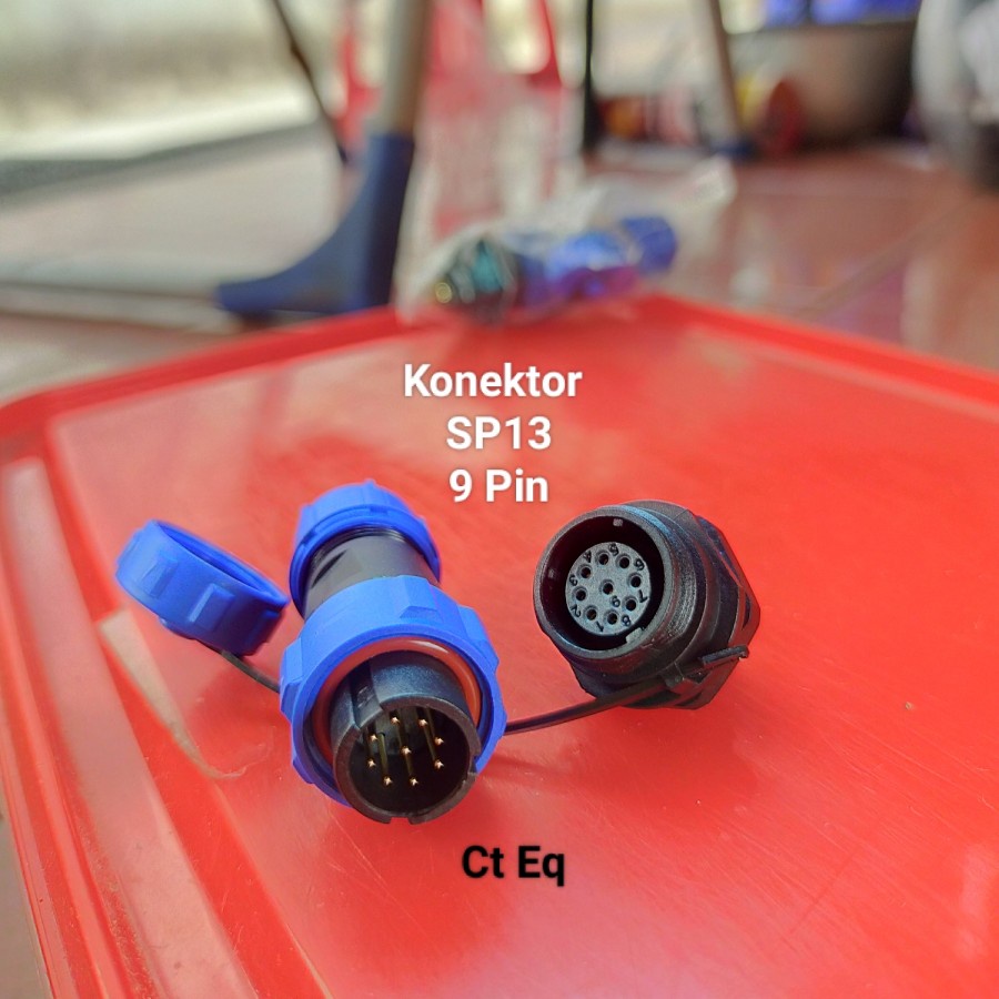 Sp13 Connector 9 Pin Plug n Socket IP68 Panel Mount Plug connector ...