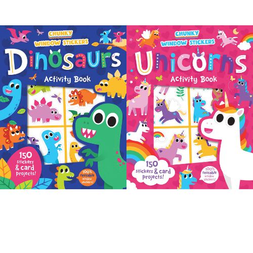 Windows Stickers : Dinosaurs/ Unicorn Activity Book (imaginethat ...