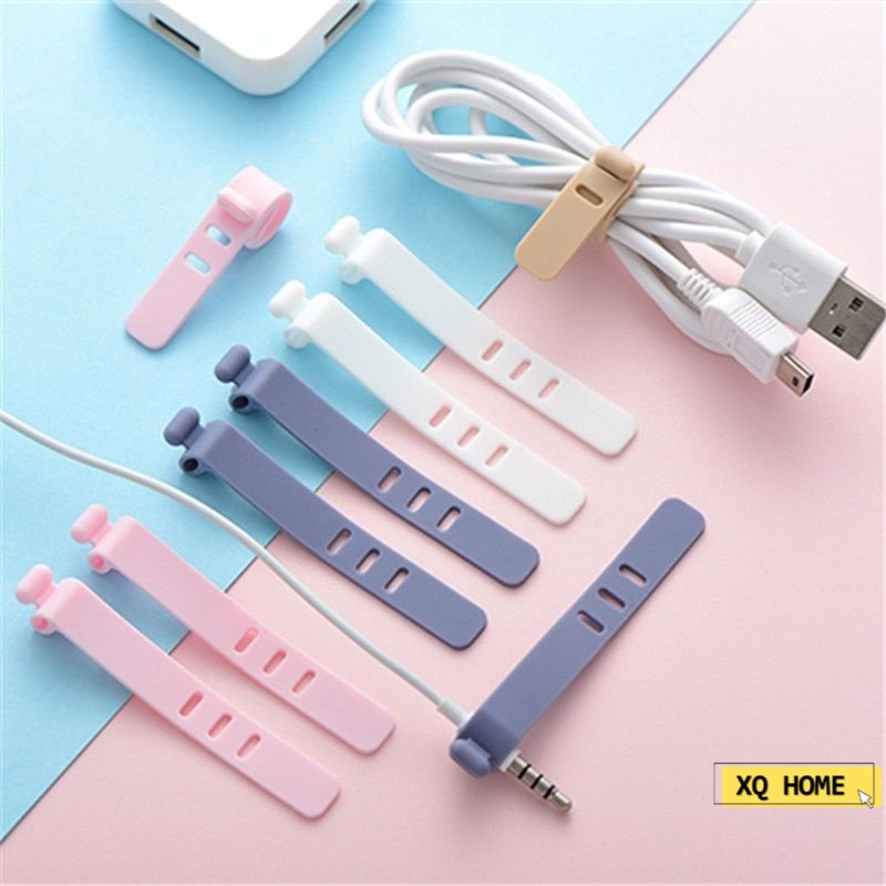 Cable Organizer Wire Organizer Reusable USB Cable Strap Winder Soft ...